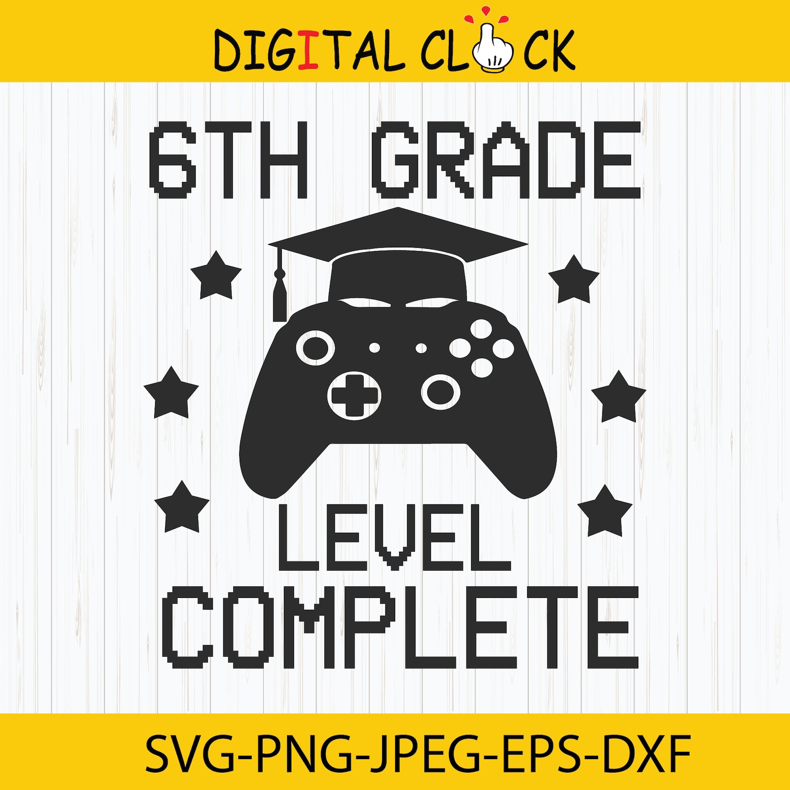 6th Grade Level Complete Svg Graduation Svg Video Game Svg - Etsy