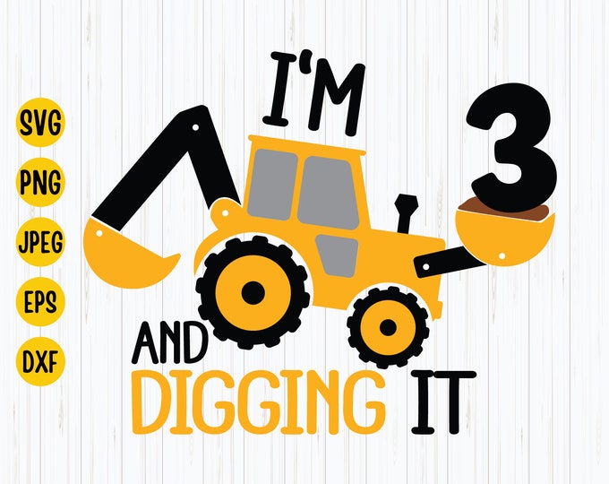 Birthday Boy Construction Svg Bundle Png Themed Birthday Party ...