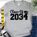 Class of 2034 Svg, Graduation 2034 Svg, Pre-k Graduate, Preschool ...