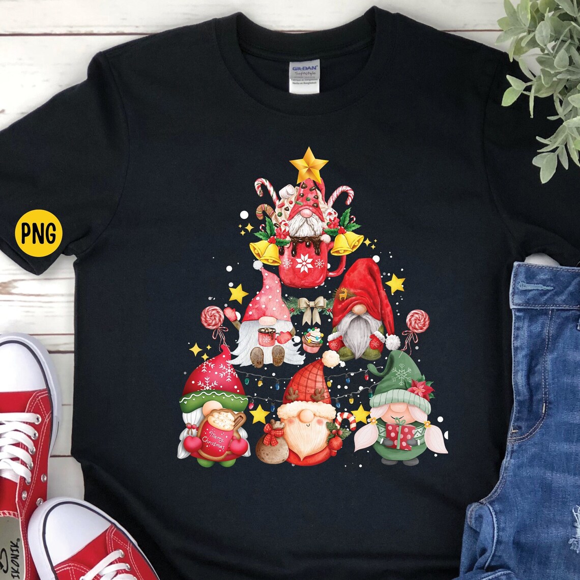 Christmas Gnomes Png Christmas Gnomes Tree Png Merry - Etsy