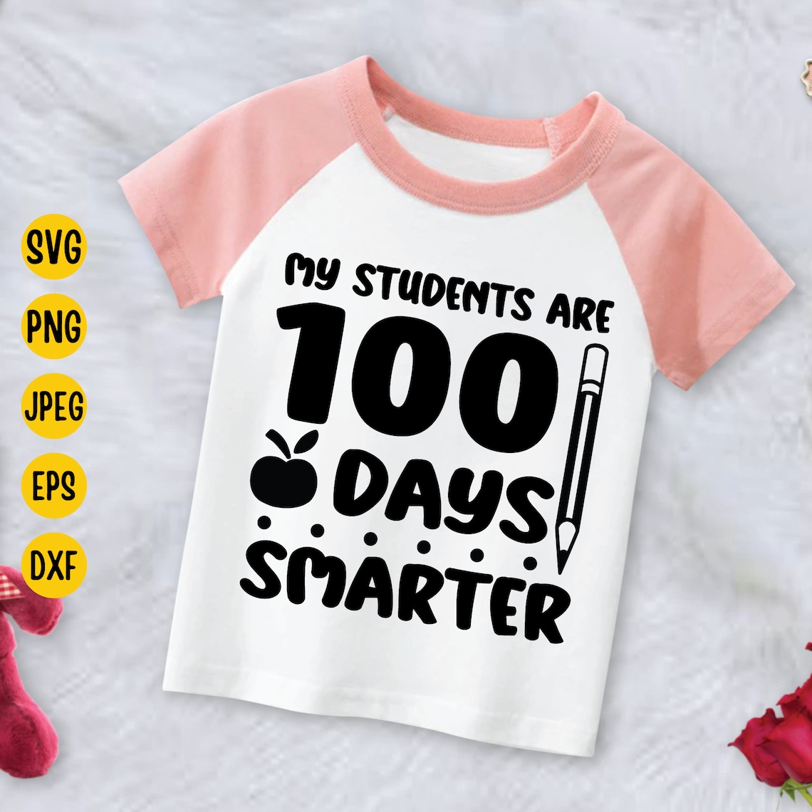 My Students Are 100 Days Smarter Svg 100th Day of School Svg | Etsy