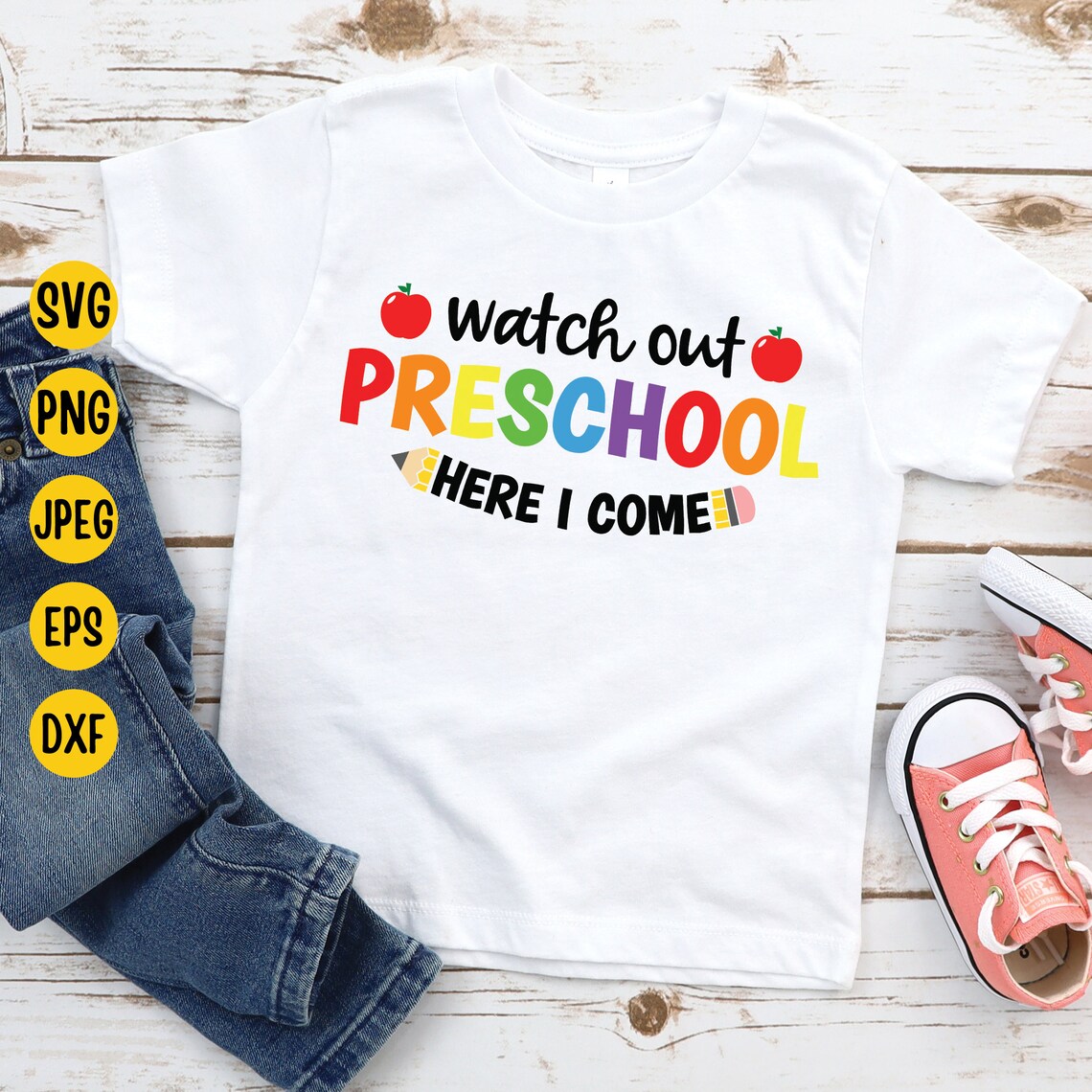 Watch Out Preschool Here I Come Svg First Day of School Back - Etsy