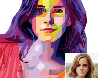 Customized WPAP Pop Art Portrait - Etsy
