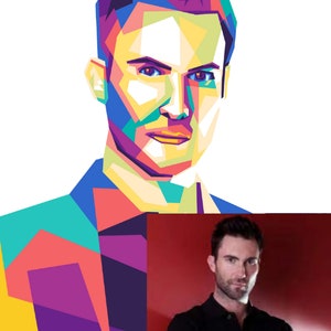 Custom Pop Art Portrait, WPAP, Custom Portrait, Portrait Illustration ...