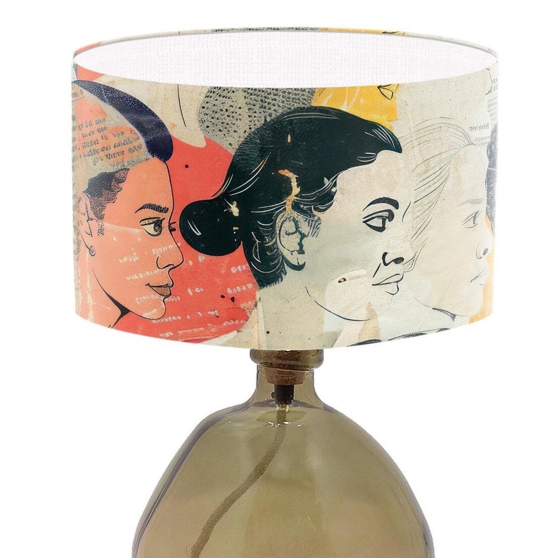 Handmade Lampshade Modern Art Lamp Shade Classic Fine Art Gallery Print ...