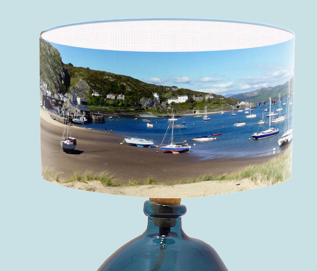Handmade Photographic Lampshade Barmouth Wales Coastal Lamp Shade ...
