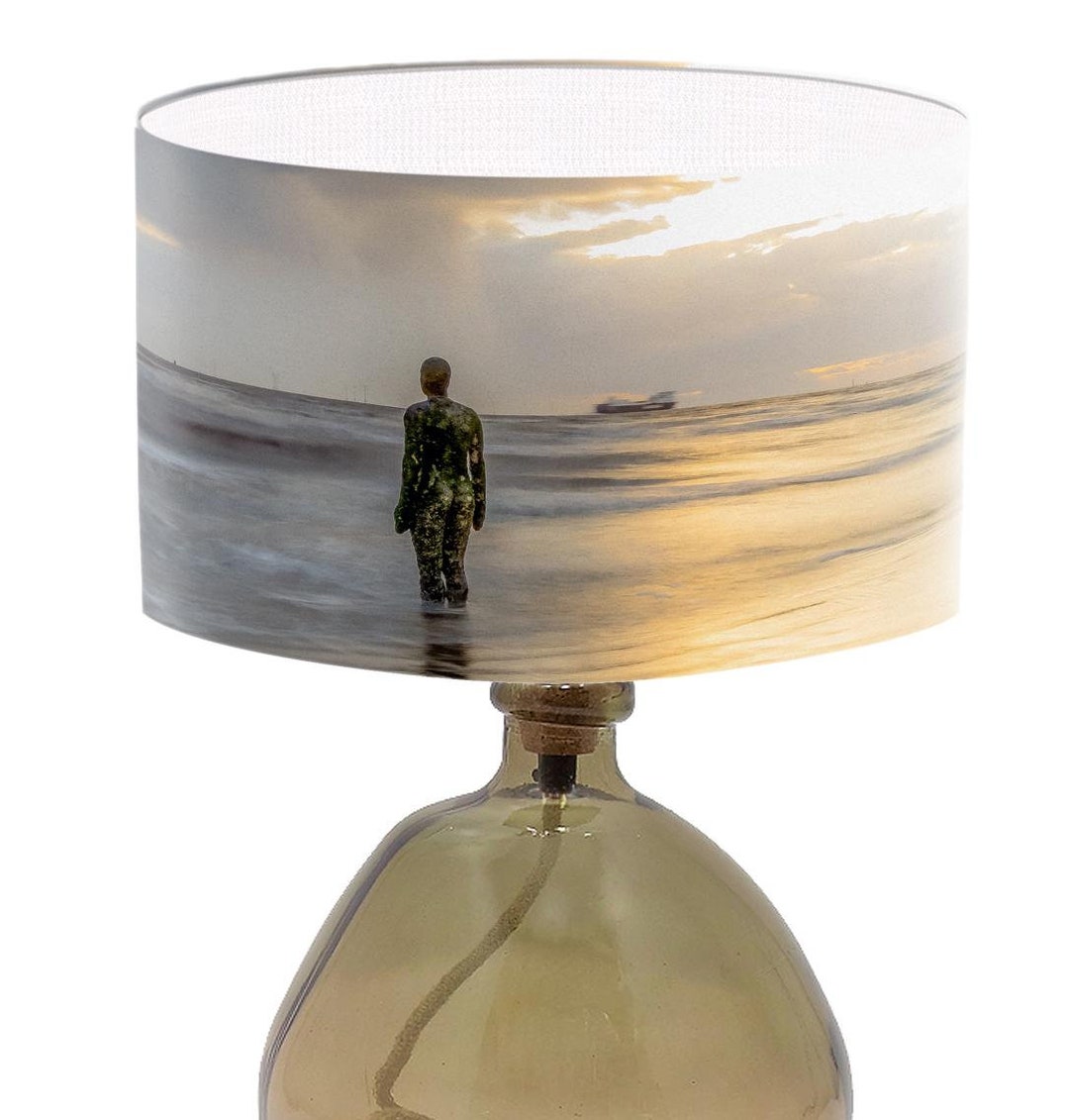Lampshade Crosby Beach Liverpool Coastal Lamp Shade Contemporary Lamp ...