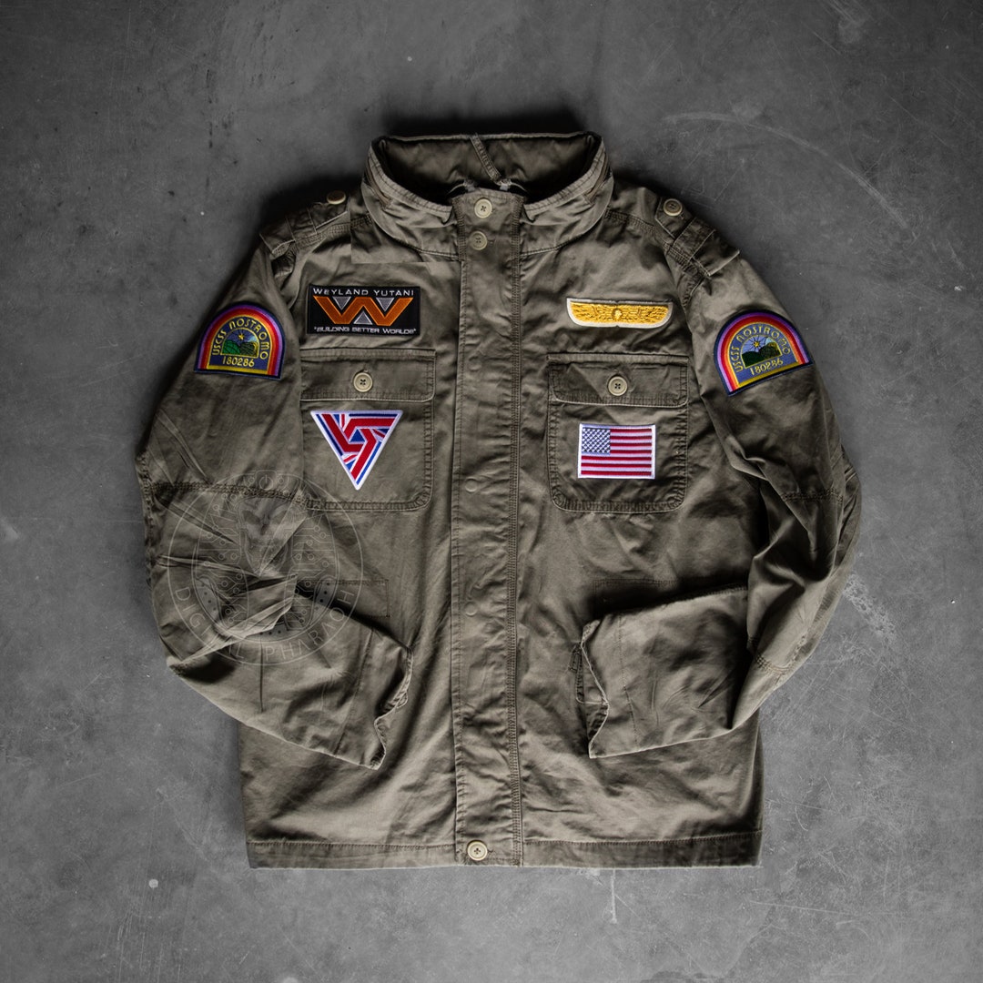 Aliens NOSTROMO Embroidered Patch Flight Jacket - Etsy