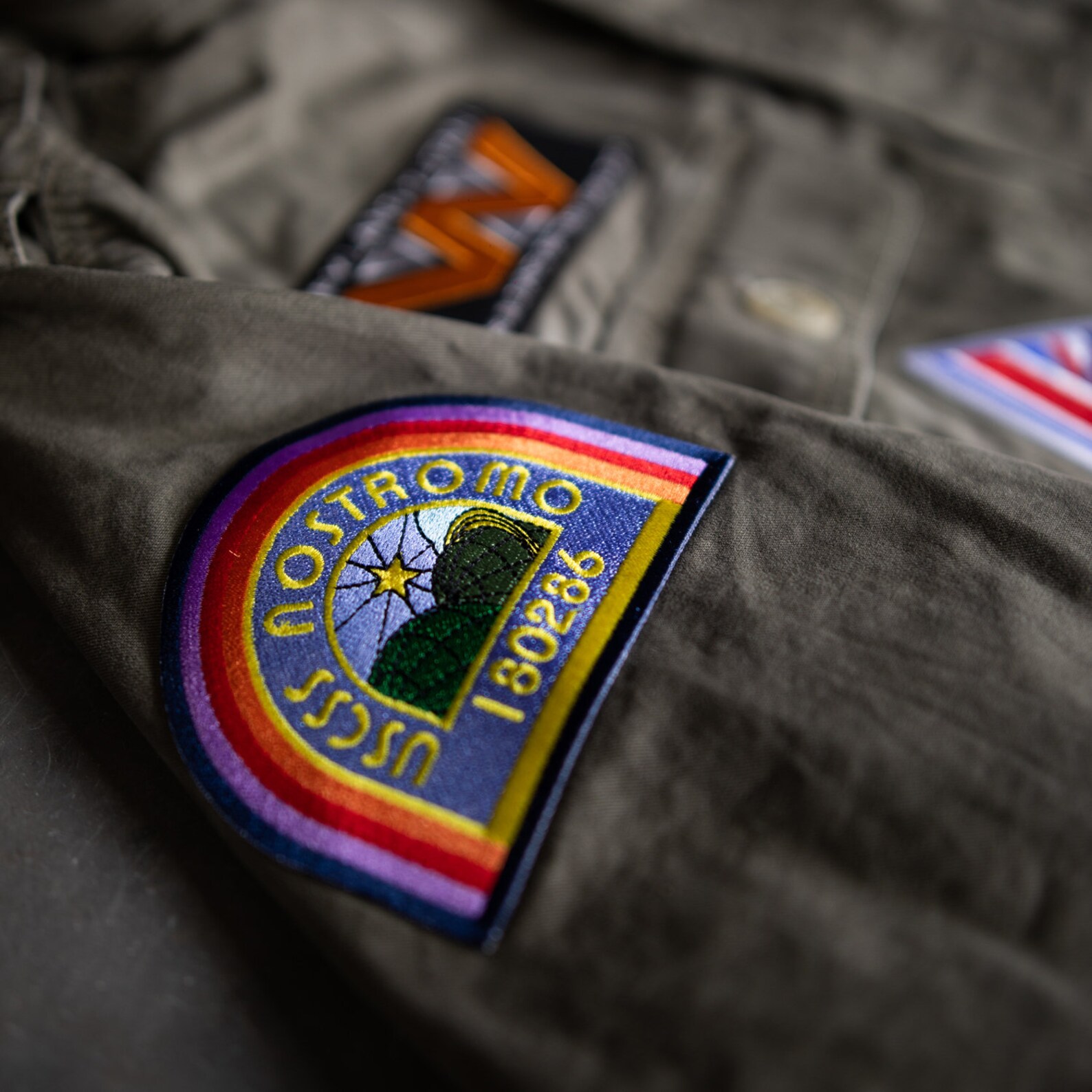 Aliens NOSTROMO Embroidered Patch Flight Jacket - Etsy