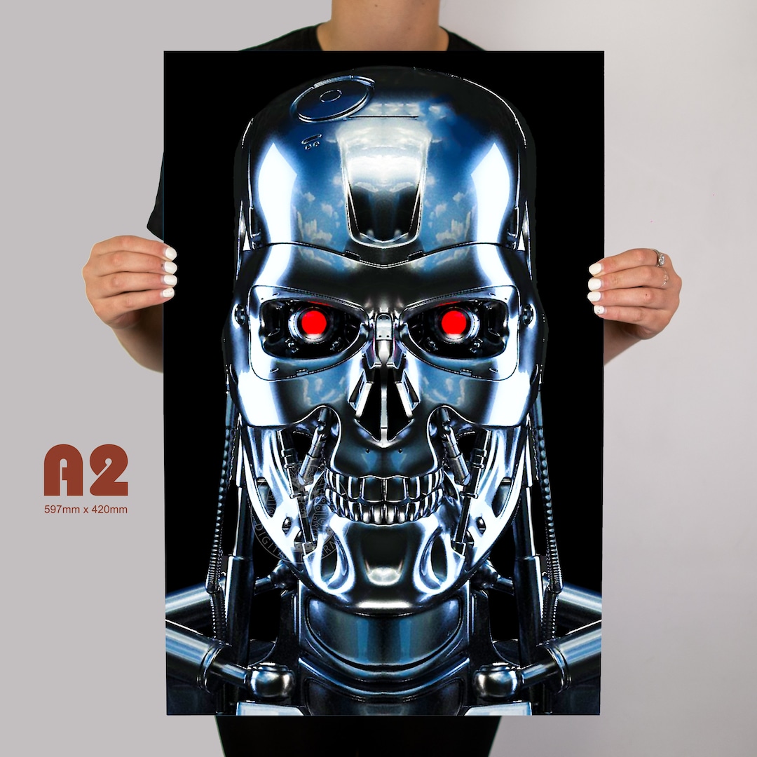 The Terminator T800 Metal Poster - Etsy