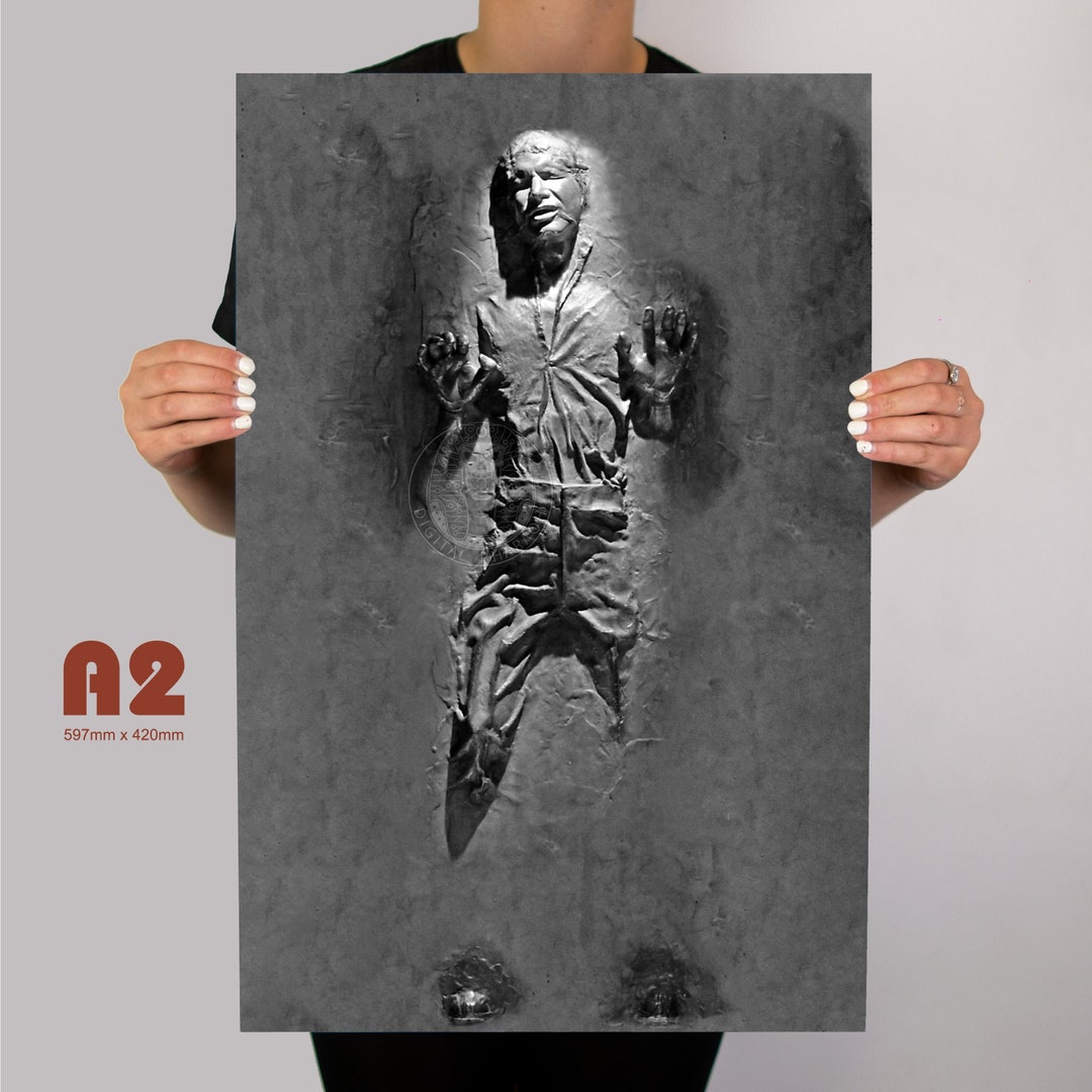 Star Wars Han Solo in Carbonite Metal Poster - Etsy
