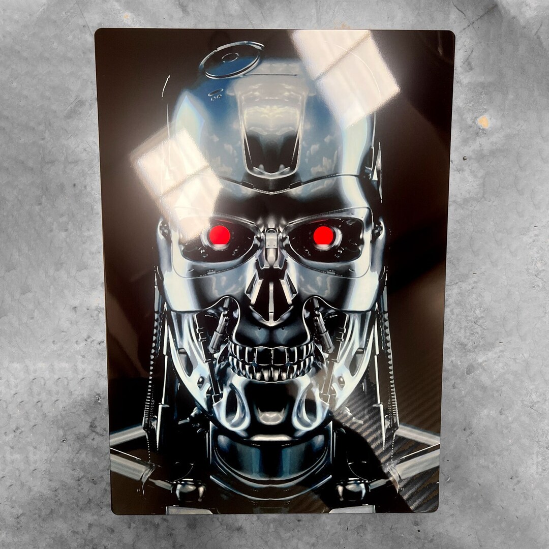 The Terminator T800 Metal Poster - Etsy