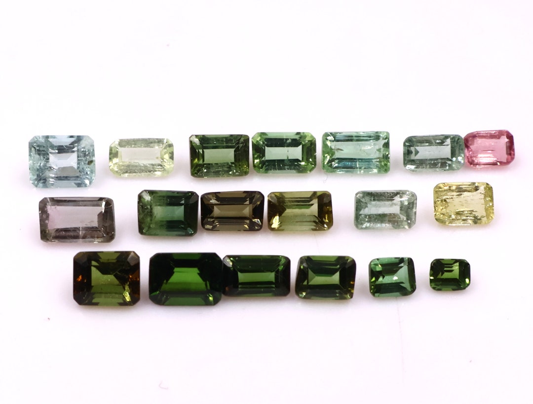 Natural Multi Tourmaline Octagon Shape Loose Gemstone Handmade - Etsy