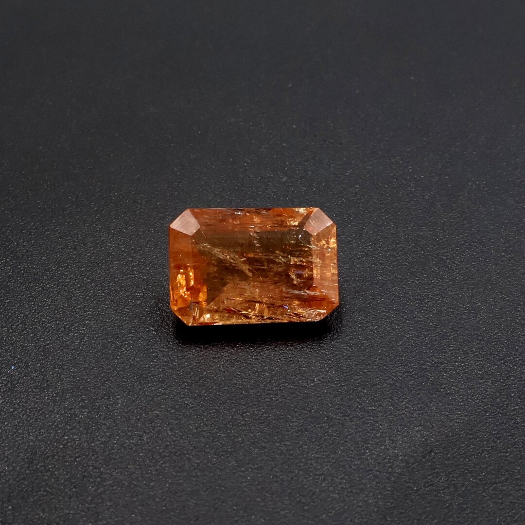 5.20 Ct Natural Imperial Topaz Gemstone - Genuine Topaz Faceted Stone ...