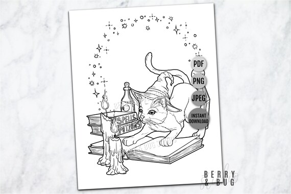 Cat Bug Coloring Pages