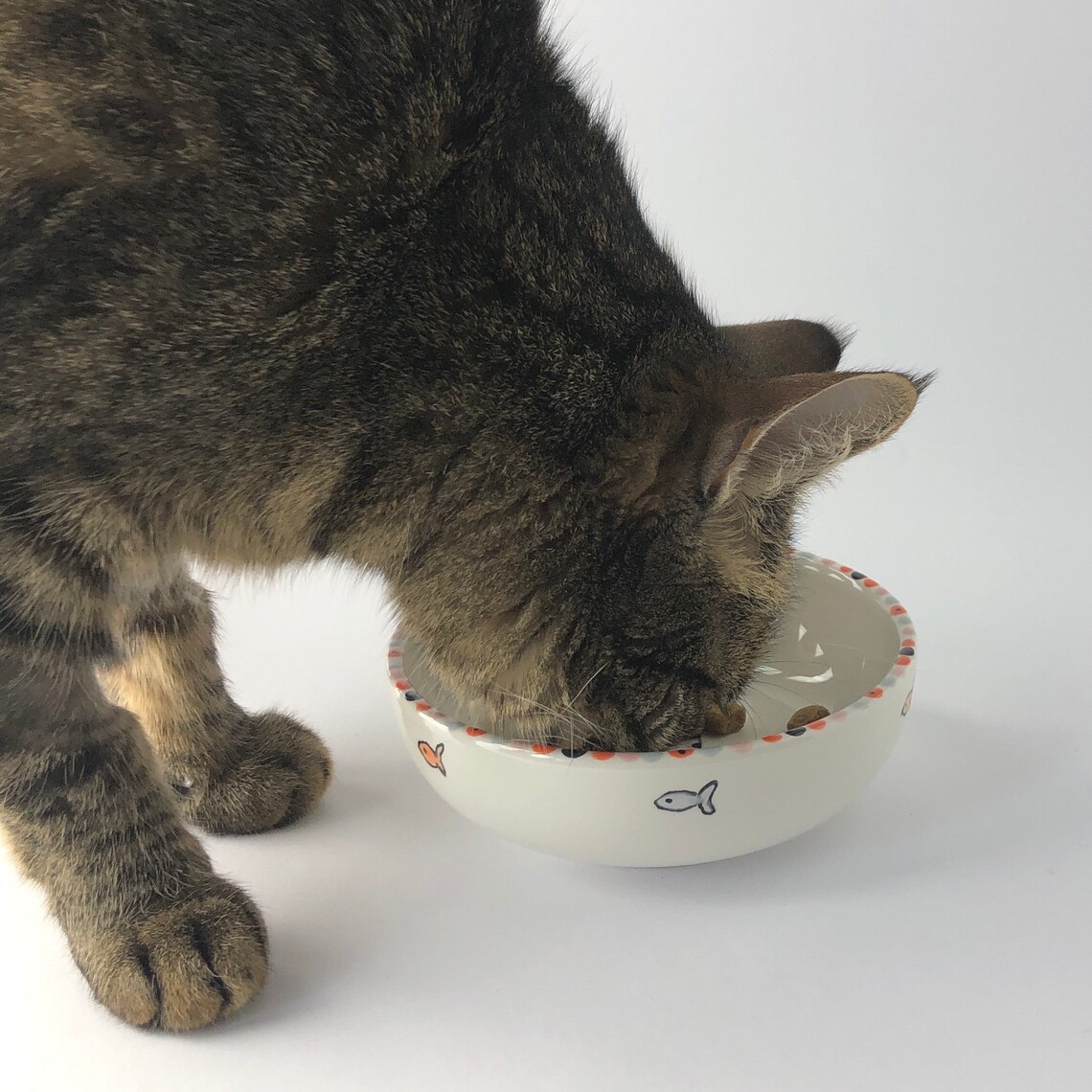 Personalized Ceramic Cat Bowl - Etsy
