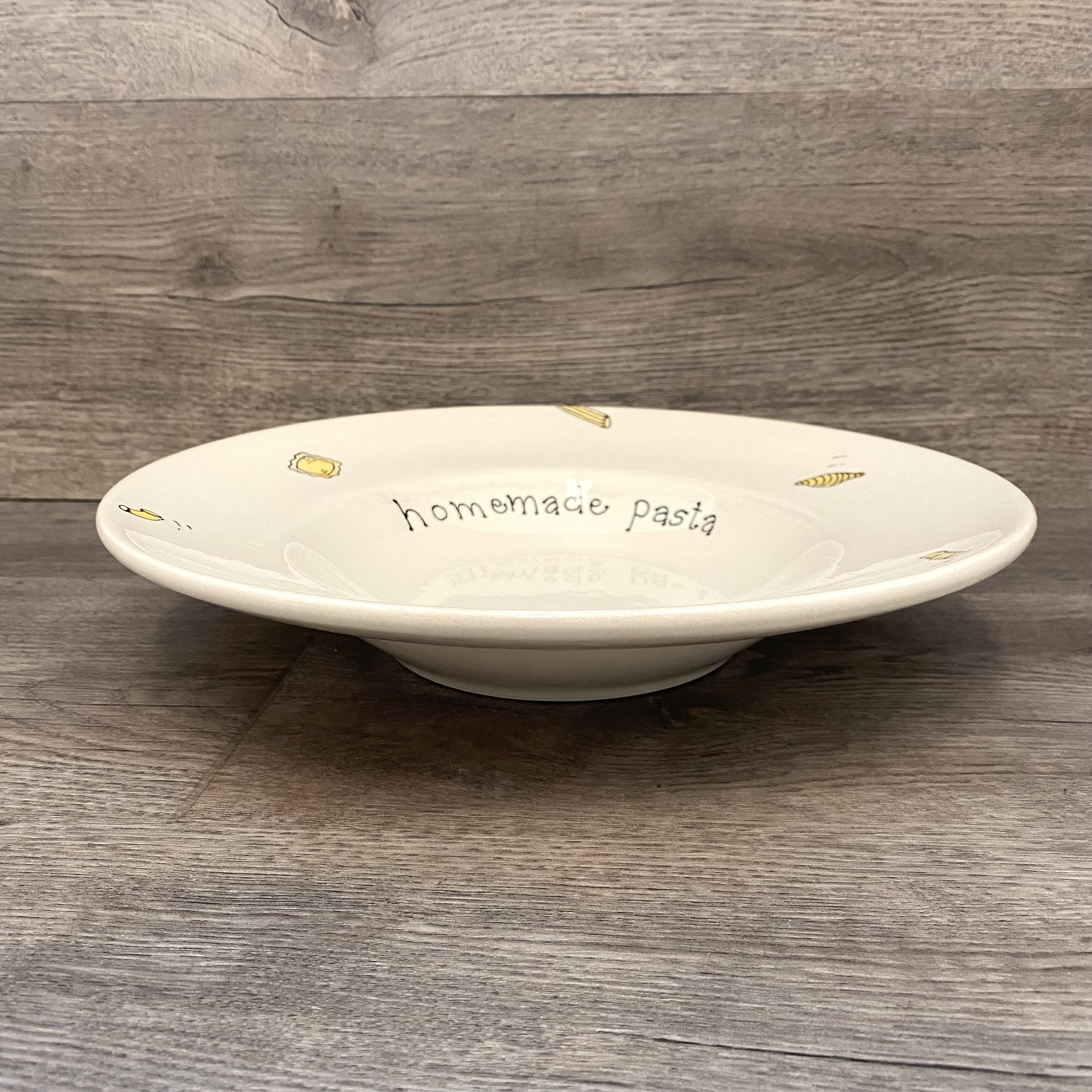 Personalized and Custom Large Ceramic Pasta Plate With Pasta Design ...