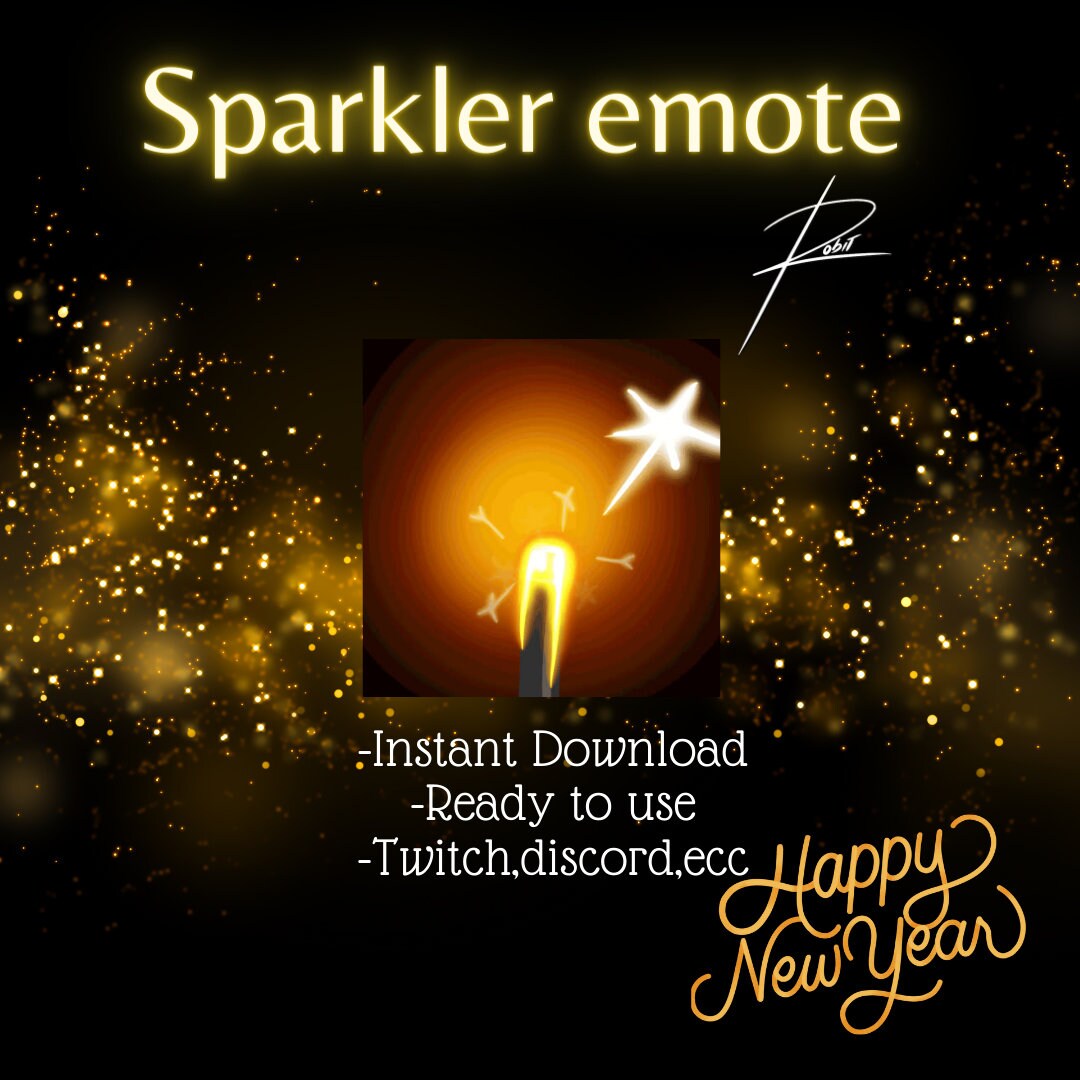 Sparkler Animated Emote - Etsy