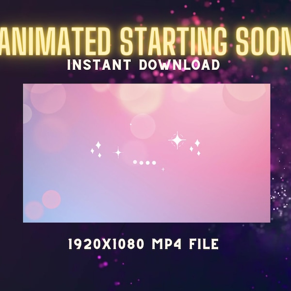 Stream Starting Soon - Etsy