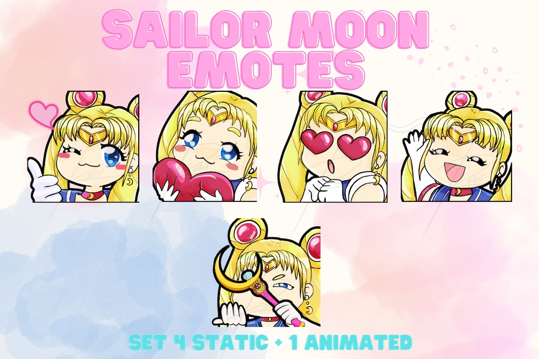 Sailor Moon Static 1 Animated Emote Set - Etsy