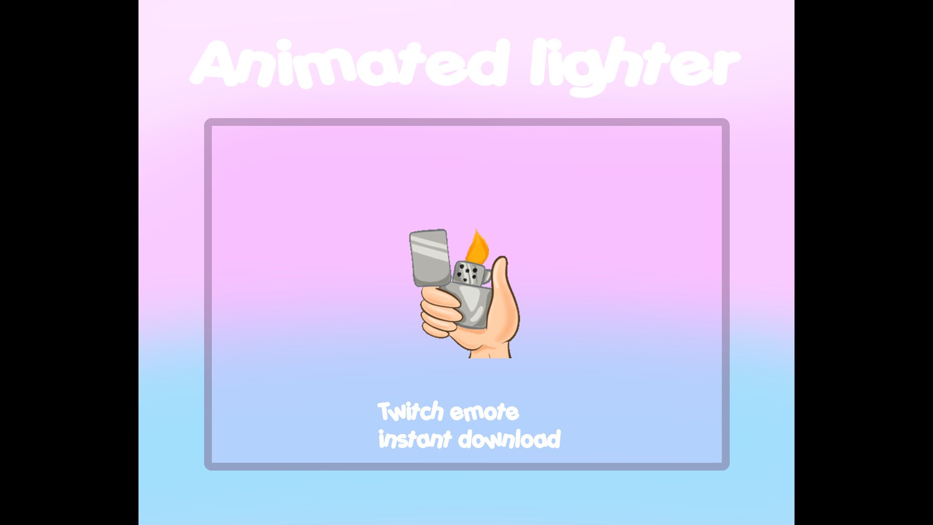 Lit Lighter Animated Emote Twitch - Etsy
