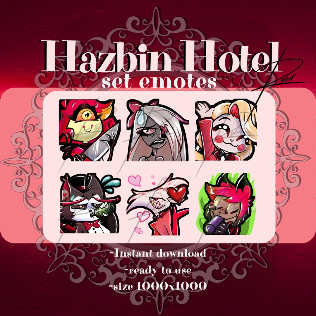 Hotel Hazbin Emote Twitch,discord Youtube - Etsy
