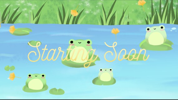 FROGS Starting Soon Twitch /youtube | Etsy