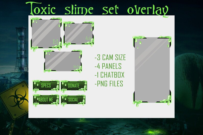 Toxic Slime Waste Radioactive Cam Overlay - Etsy