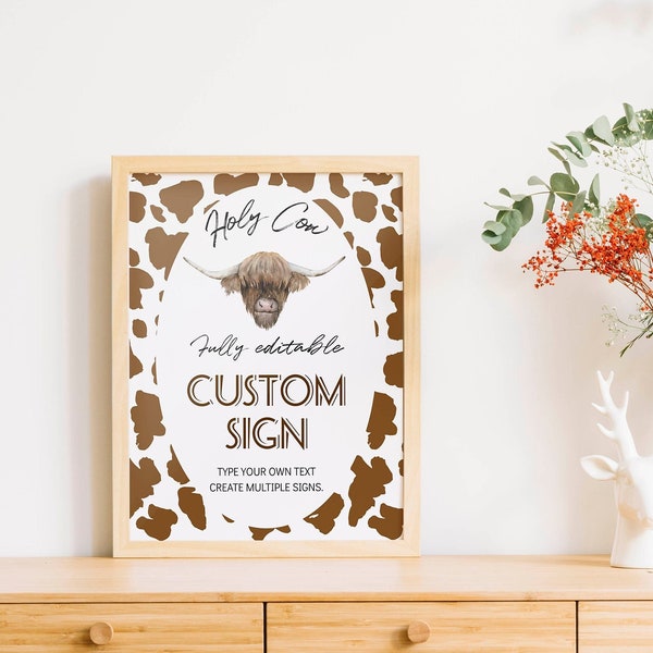 Cow Sign - Etsy