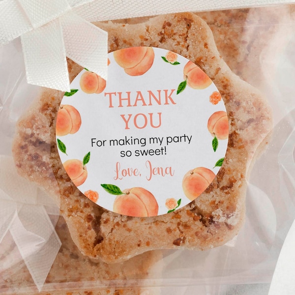 Peach Labels - Etsy