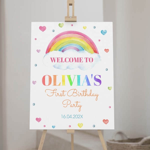 Rainbow Welcome - Etsy