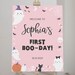EDITABLE Spooky One Birthday Welcome Sign First Boo Day - Etsy