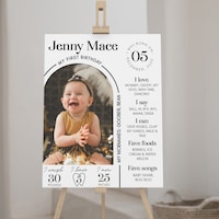 First Birthday Poster - Etsy