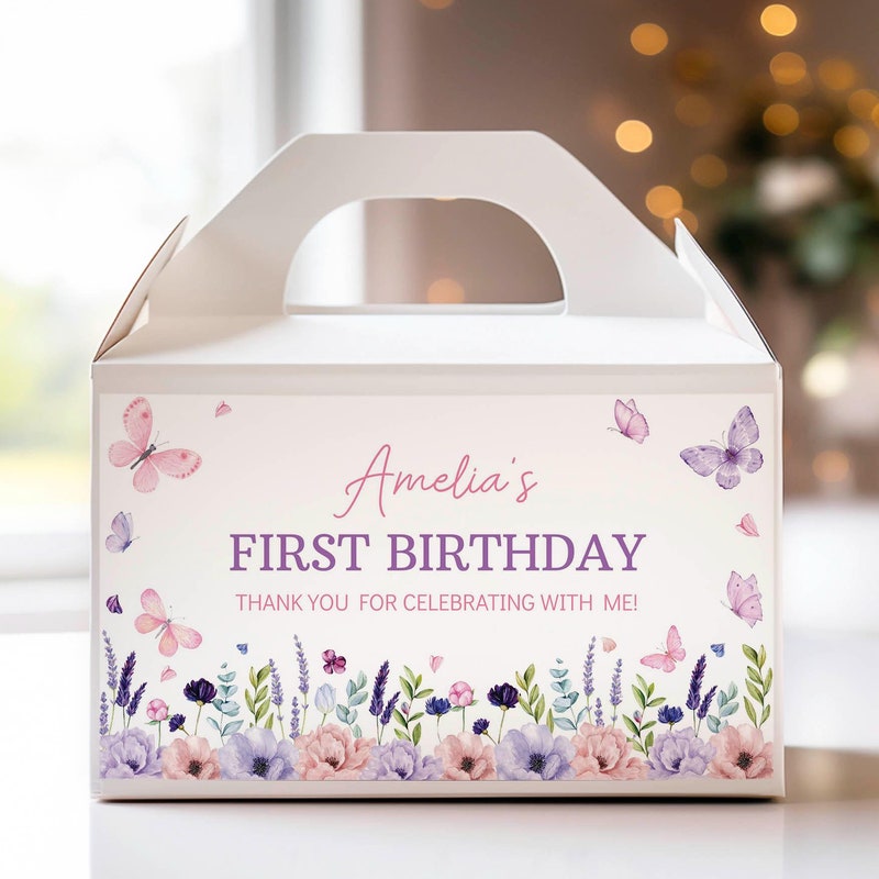 Pink Favor Box Butterfly - Etsy