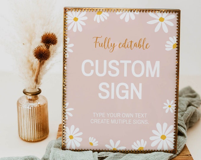 Boho Daisy Name Sign, Daisy Name Sign, Boho Name Sign, Custom Name Sign ...