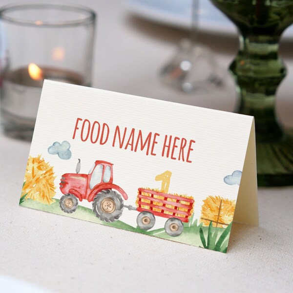 Red Tractor Birthday - Etsy