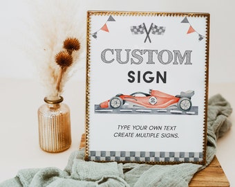 Race Car Pit Crew Sign Race Car Party Sign Race Car Party - Etsy