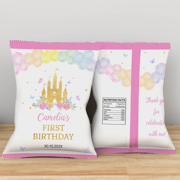 Princess Custom Chip Template - Etsy