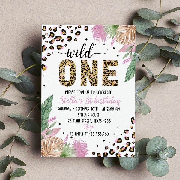 Leopard Print Invitations - Etsy