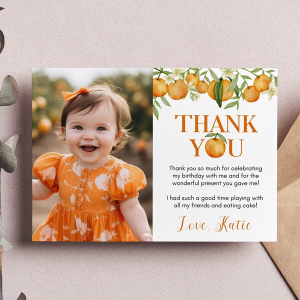 Orange Thank You - Etsy