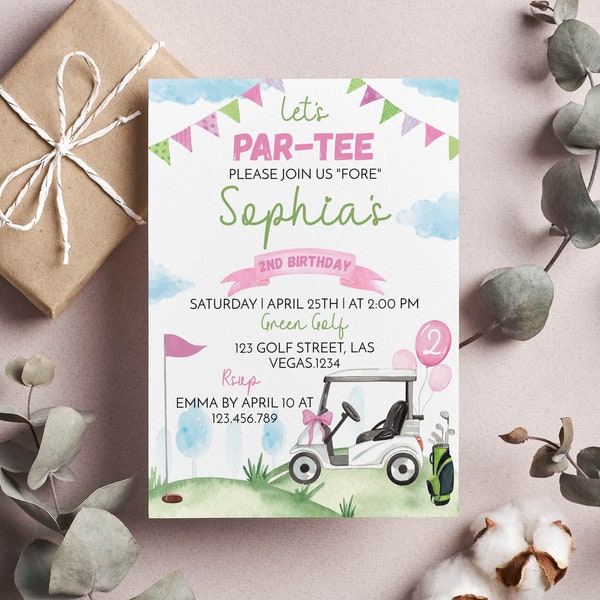 Topgolf Party Invitation - Etsy