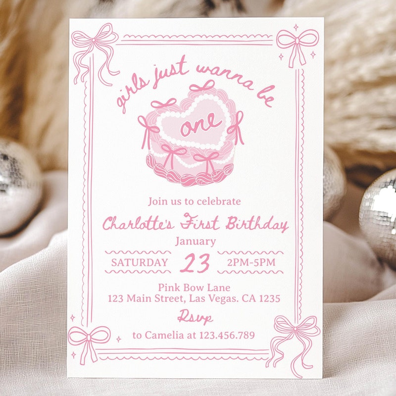 Girls Just Wanna Be One Invitations - Etsy