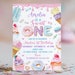 Editable Sweet One Birthday Invitation, Donut 1st Birthday Invitation ...