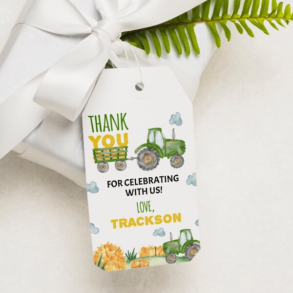 John Deere Favor Tag - Etsy