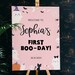 EDITABLE Spooky One Birthday Welcome Sign, First Boo Day Birthday Decor ...