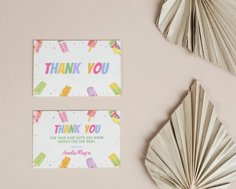 EDITABLE Popsicle Baby Shower Invitation Set, She's Ready to Pop Baby ...