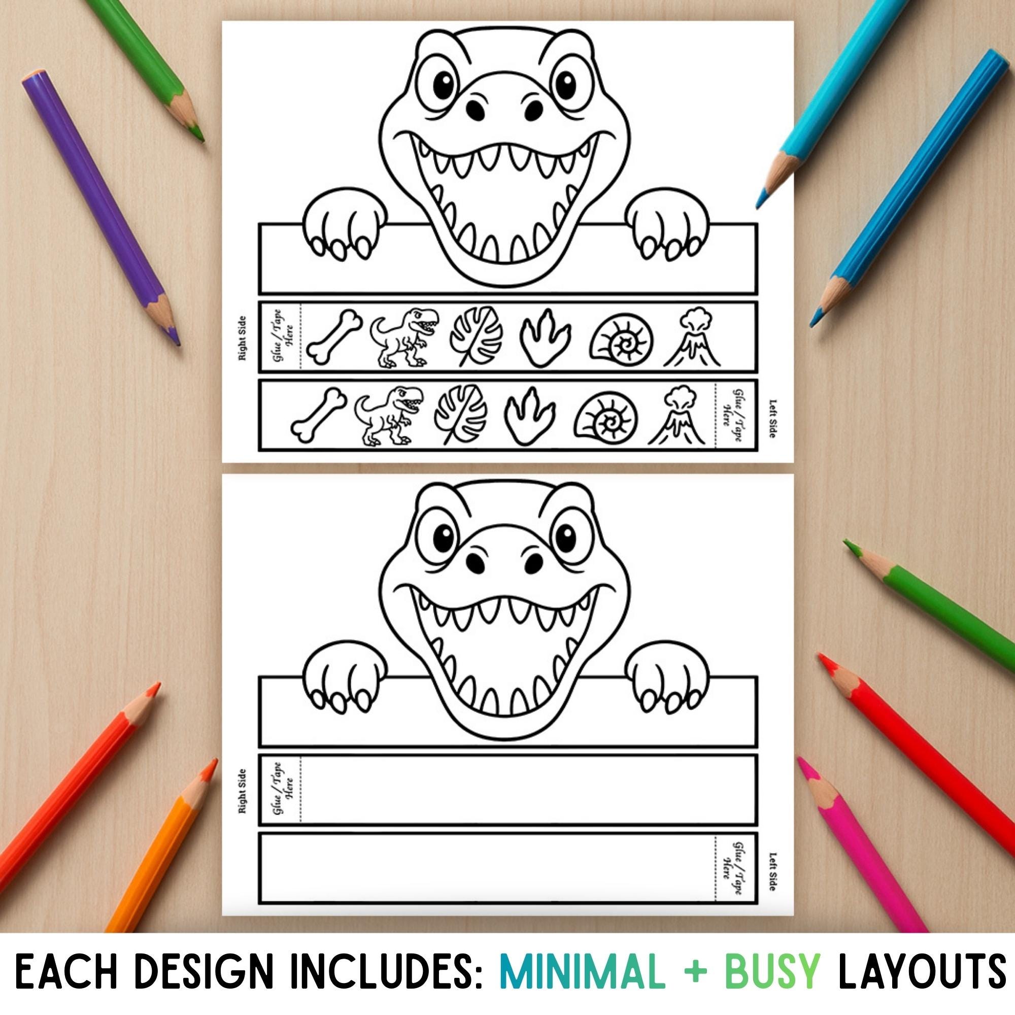 Printable Dinosaur Party Hats | Dinosaur Crown Templates | Dinosaur ...