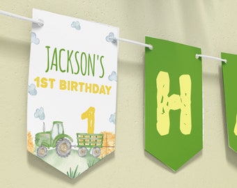 Tractor 1st Birthday | Etsy