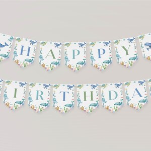 Editable Under the Sea Birthday Banner, Oneder the Sea Happy Birthday ...