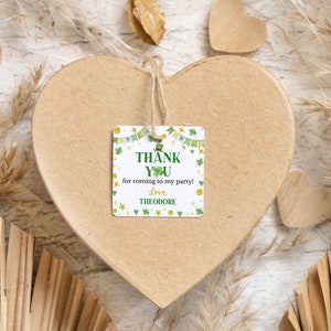EDITABLE Lucky One Birthday Thank You Tag, Lucky One Birthday Favor ...